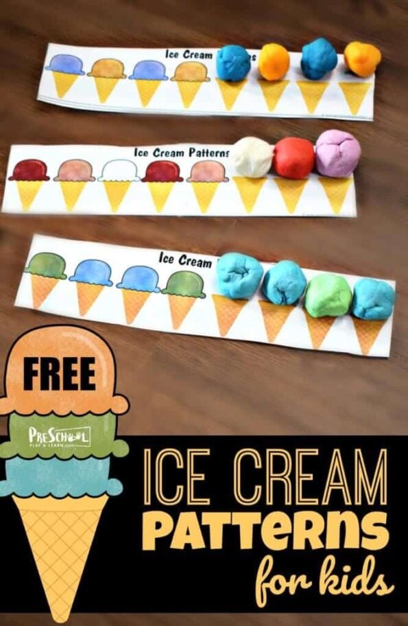 FREE Summer Ice Cream Math Worksheets