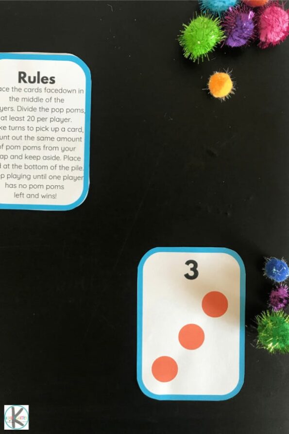 Pom Pom Card Games for Kids
