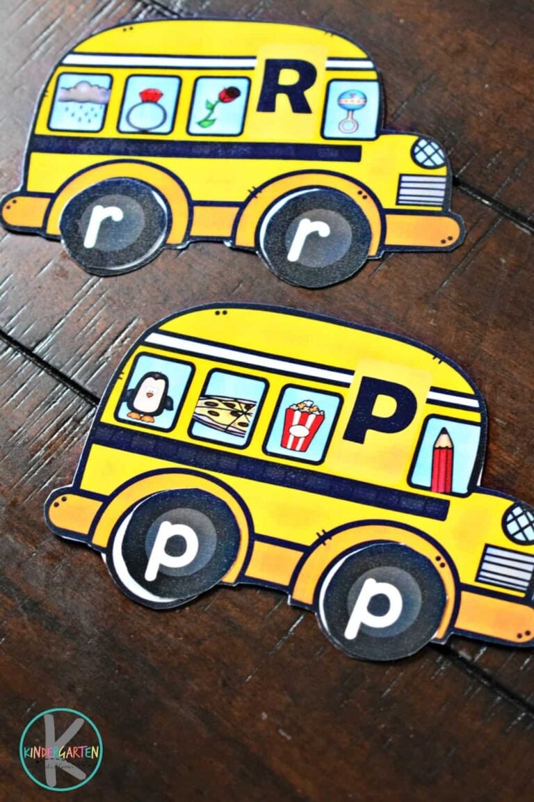🚍 Learning Alphabet Sounds School Bus Printable