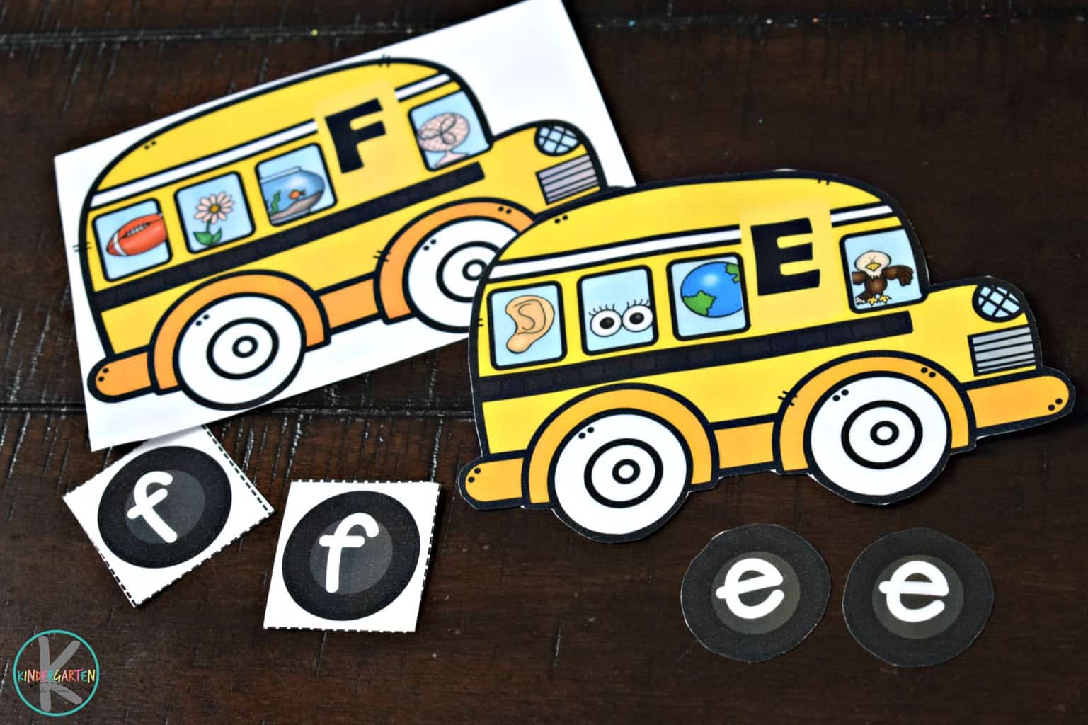🚍 Learning Alphabet Sounds School Bus Printable