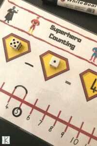 FREE Printable Superhero Counting Worksheet and Activity