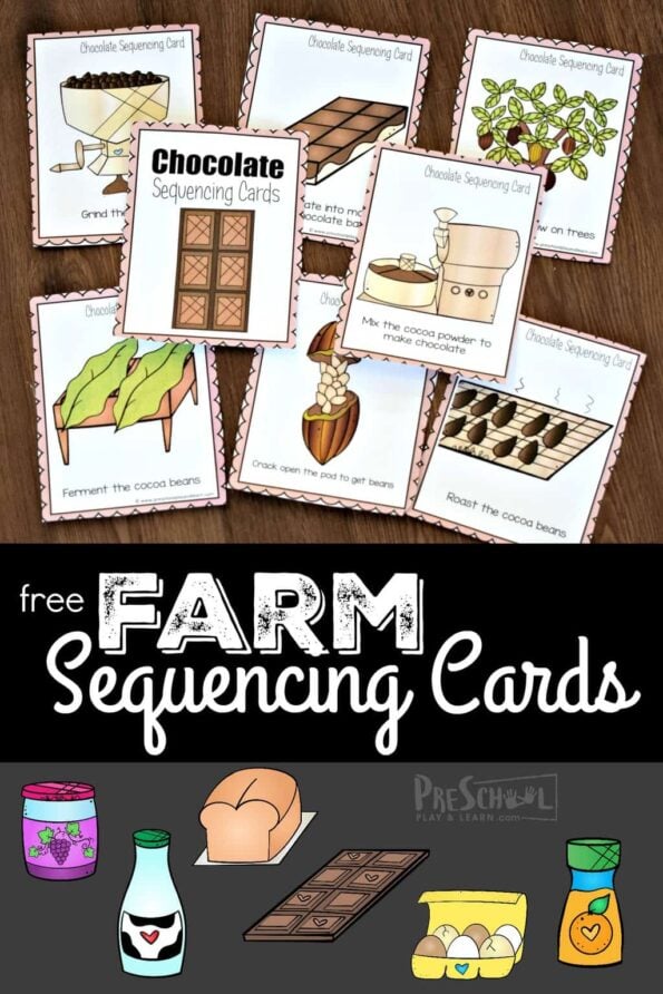 🚜 Farm Cut-and-Paste Simple Sentences for Kindergarten Worksheet