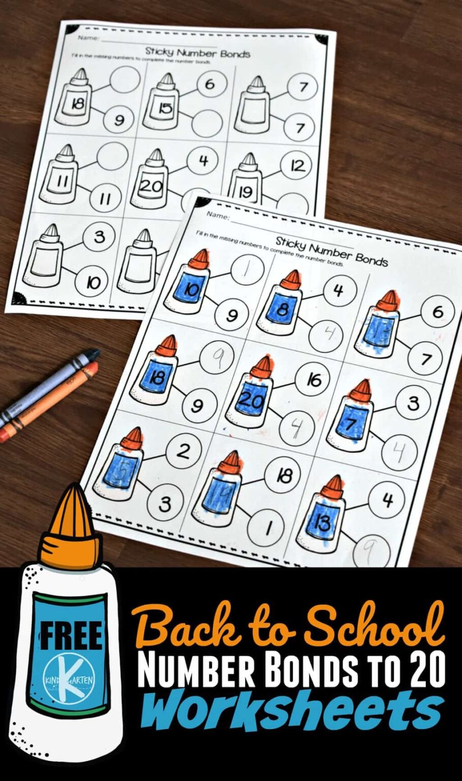 🦸‍♂️ FREE Super Hero Number Bonds Games Printable and Worksheets