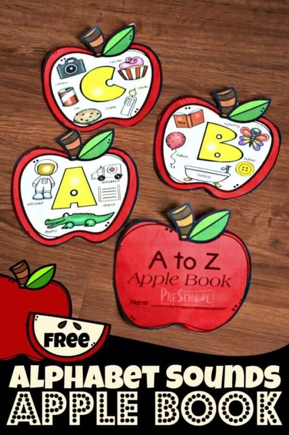 🍎 FREE Apple Letter Tracing Alphabet Mats Printables