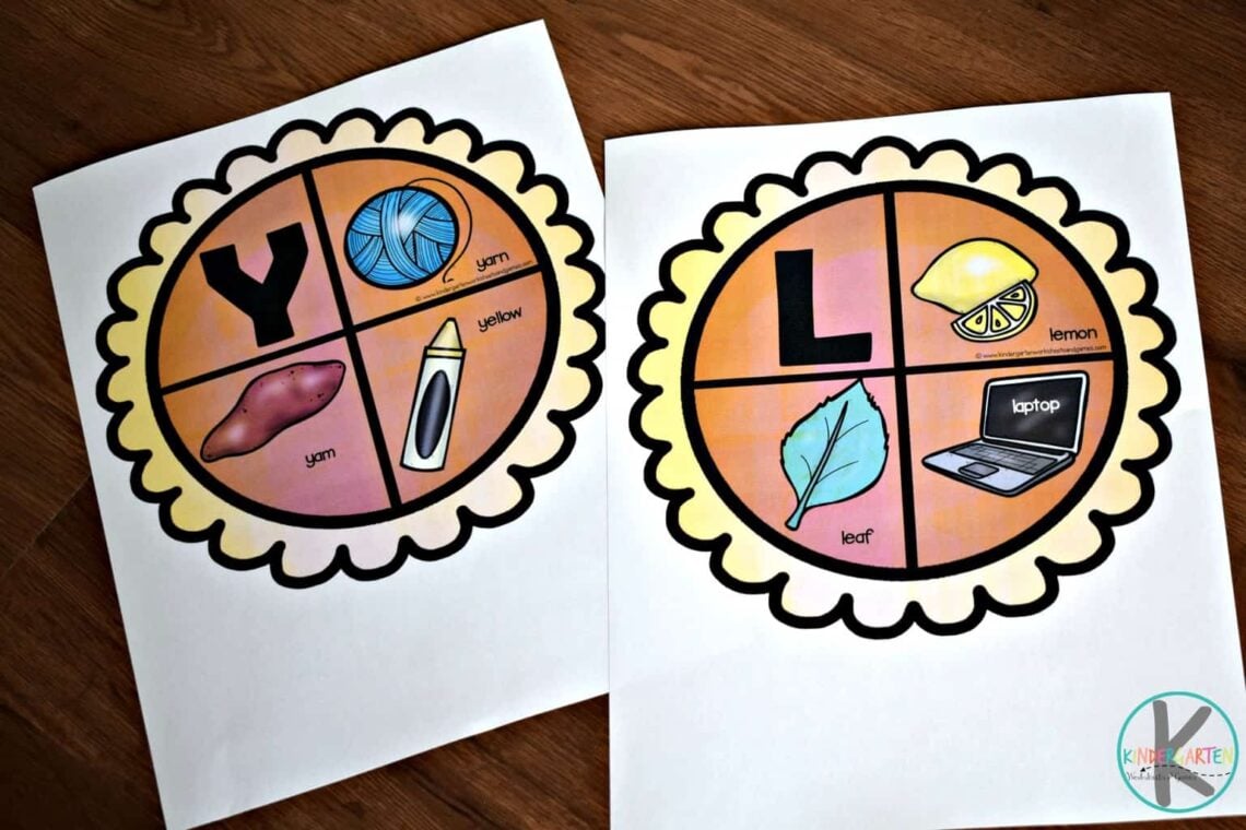 FREE Pumpkin Pie Printable Phonics Games for Kindergarten