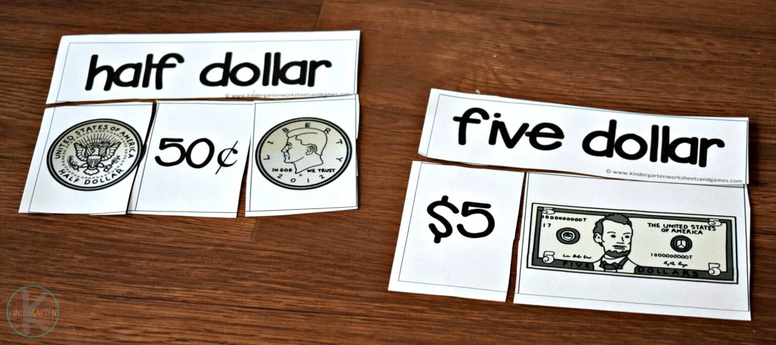 FREE Teaching Money Puzzles for Kids