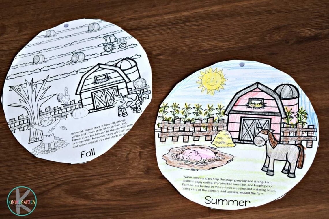 FREE Seasons on the Farm Printable Flipbook