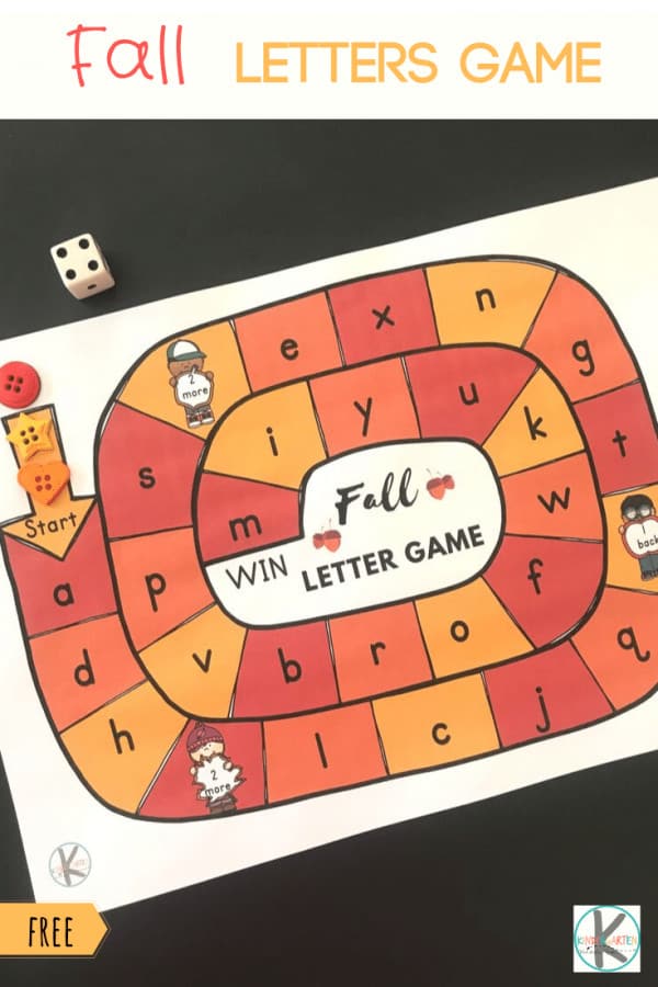 FREE Fall Alphabet Letters Game