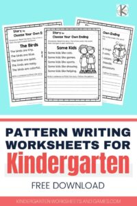 ️ Pattern Writing for Kindergarten: A Easy Literacy Activity To ...