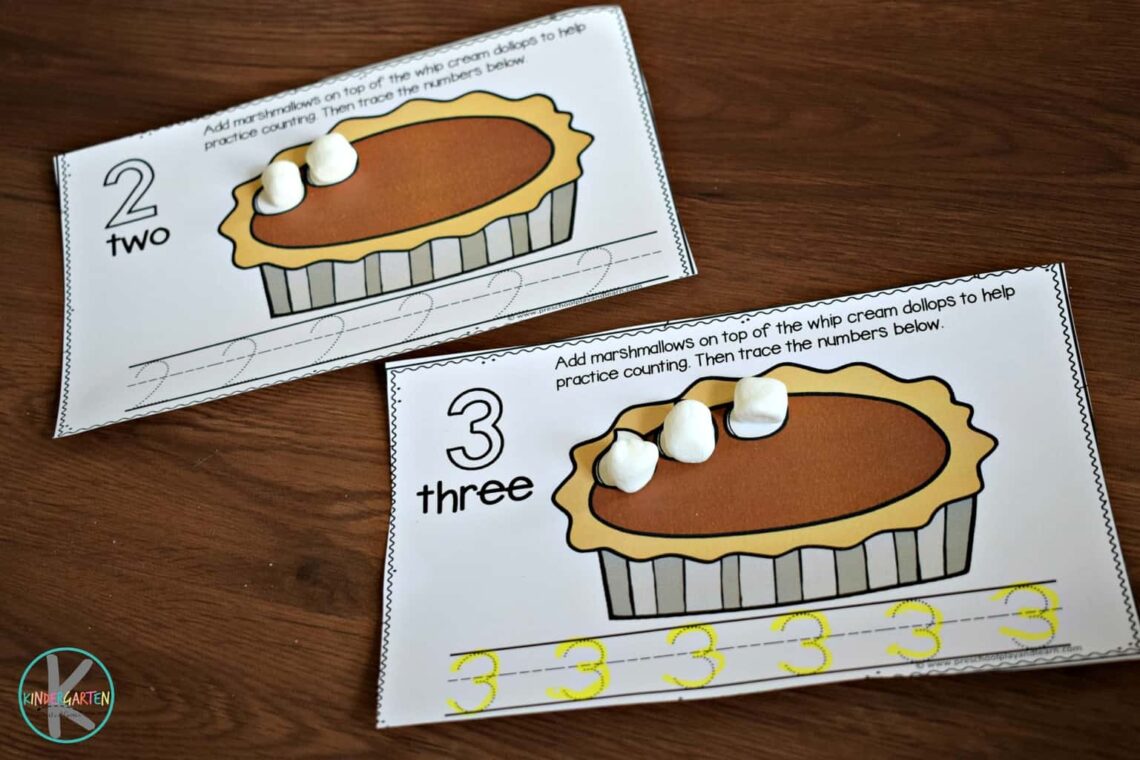 One to One Correspondence Pumpkin Pies