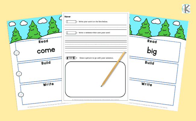 FREE Kindergarten Winter Spelling Activity