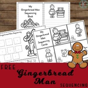 Free Gingerbread Man Sequencing Activity