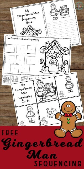 Free Gingerbread Man Sequencing Activity
