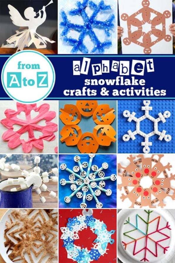 ️️ 100+ Super Cute Winter Snowflake Arts and Crafts for kids