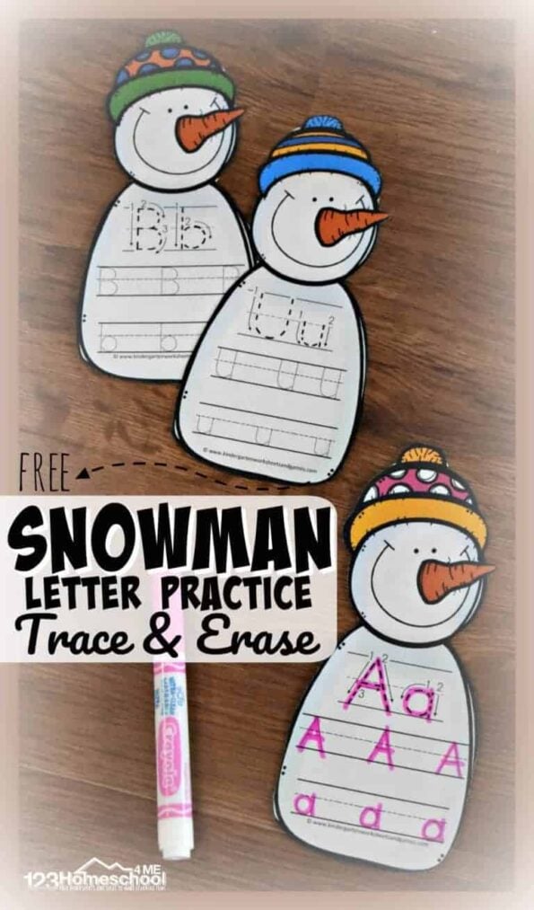 ⛄ FREE FREE Snowman Telling Time Printable Clock Activities