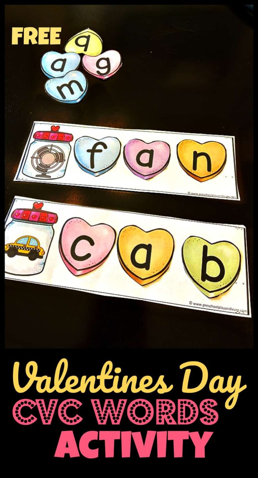 FREE Valentines Day Math Worksheets with Snap Cubes Activity