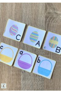 🐰 FREE Printable Easter Alphabet Letter Memory Game