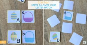 🐰 FREE Printable Easter Alphabet Letter Memory Game