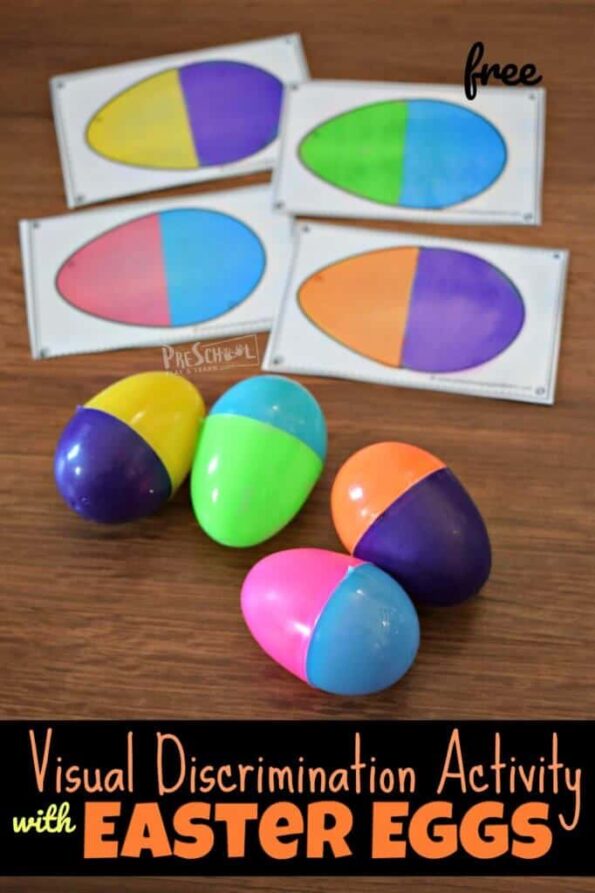 FREE Printable Easter Egg Colors Activity for Kids