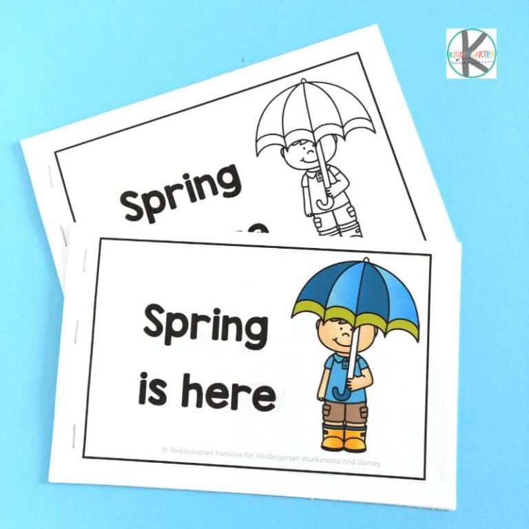 FREE Printable Spring Emergent Readerss and Activity for Kindergarten