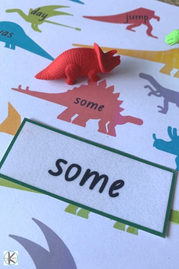 FREE Dinosaur Sight Words Activity