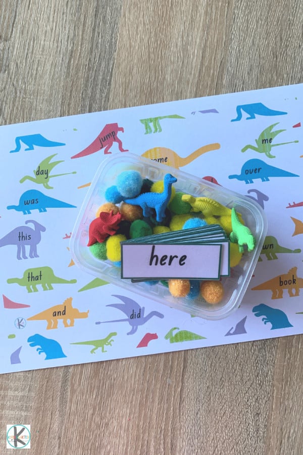 FREE Dinosaur Sight Words Activity