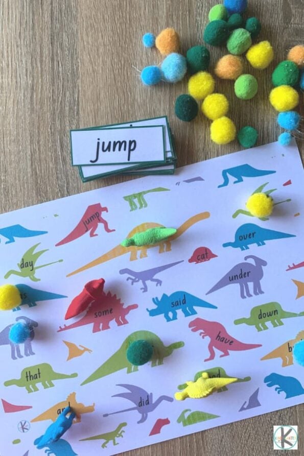 FREE Dinosaur Sight Words Activity
