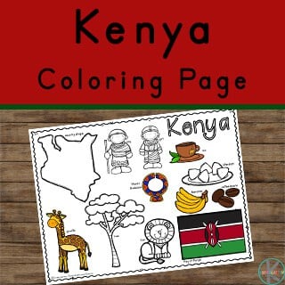 FREE Kenya Coloring Pages