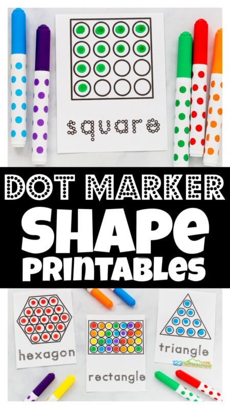 ️ Free Shape Tracing Printable Worksheets
