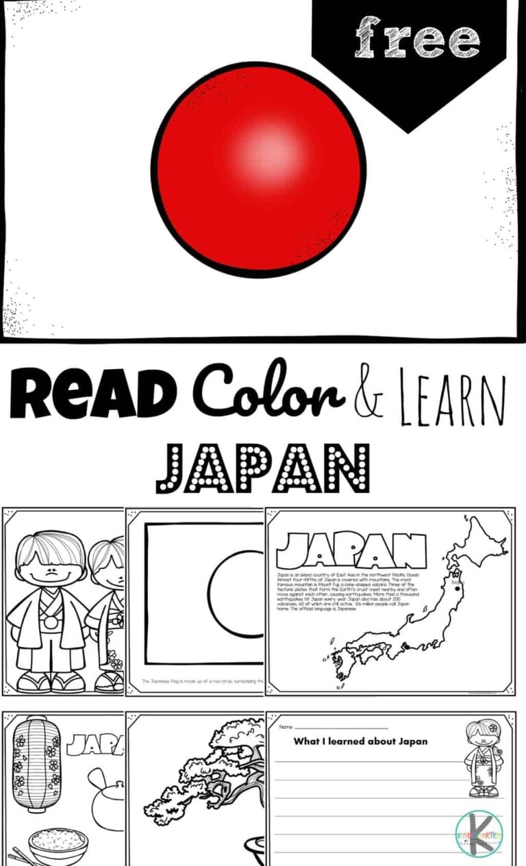 FREE FREE Printable Japan Coloring Pages - Read Color and Learn