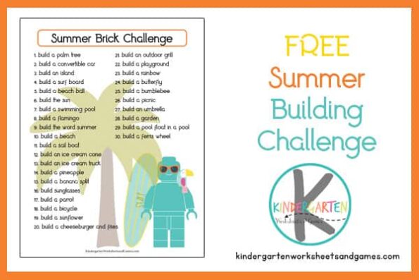 Summer Lego Challenge Ideas (free printable)