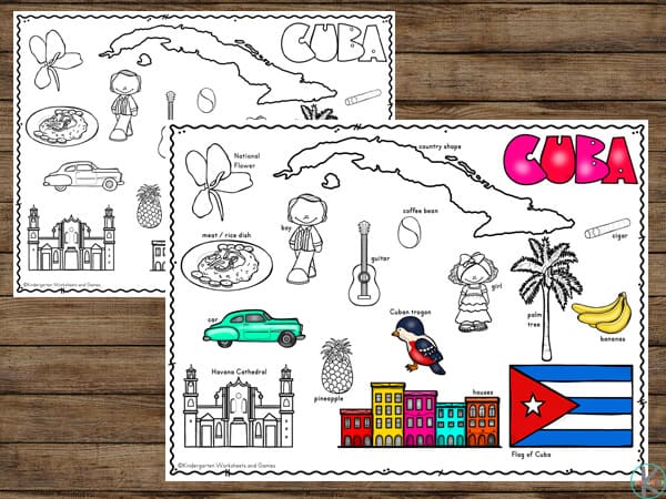 FREE Cuba Coloring Pages