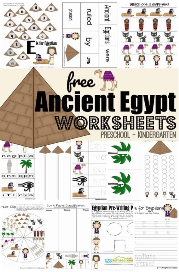 FREE Ancient Egypt Printable Worksheets for Kids