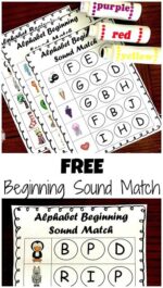 🔎 FREE Printable Begining Sound Crack the Code Worksheet