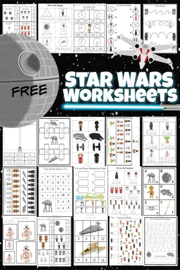 FREE FREE Star Wars Printable Writing Prompts for Kindergarten