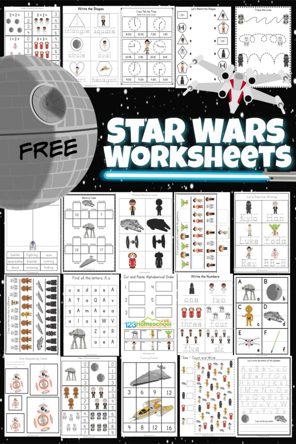 FREE FREE Star Wars Printable Writing Prompts for Kindergarten