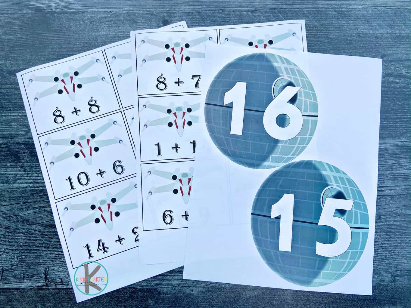FREE Star Wars Addition and Subtraction to 20 Activity for Kindergarten