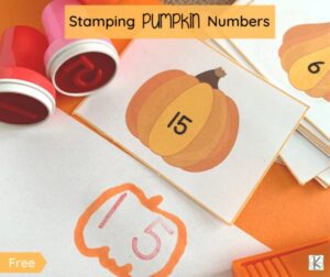Pumpkin Number Sense Math Activity for Kindergarten