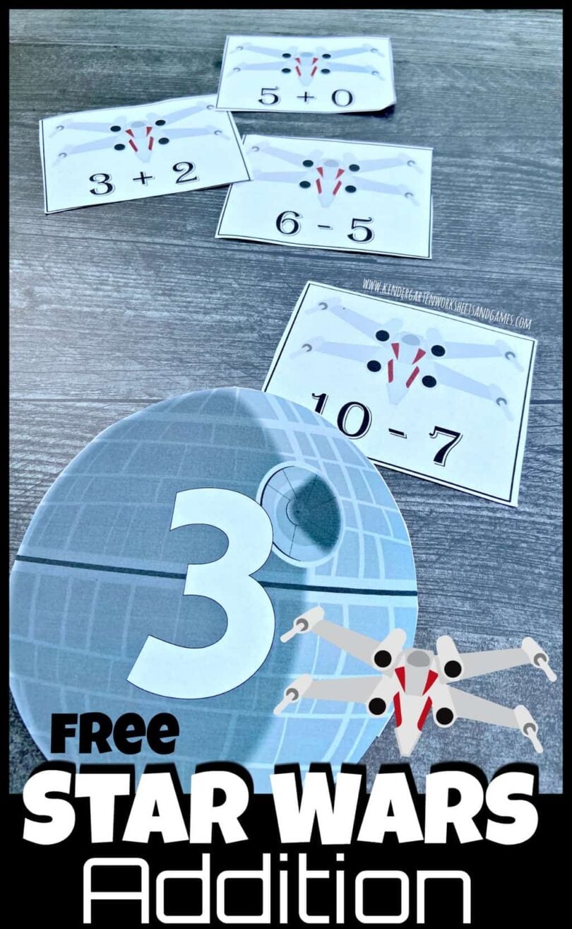 Kindergaten Addition Memory Game with Flashcards Printable Set