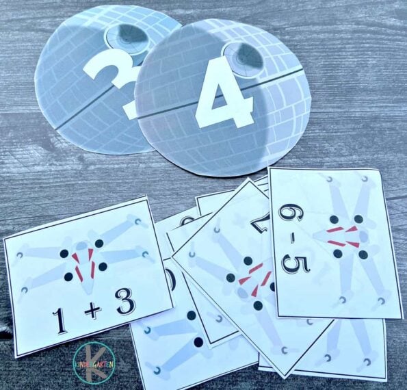 FREE Star Wars Addition and Subtraction to 20 Activity for Kindergarten