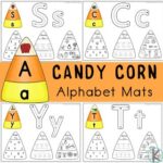 FREE Candy Corn Alphabet Mats