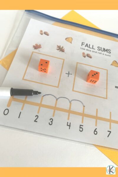 FREE Fall Addition Activity for Kindergartners