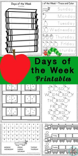 Free Printable Days Of The Week Worksheets For Pre K Kindergarten Free Printable Days Of The Week Worksheets For Pre K Kindergarten