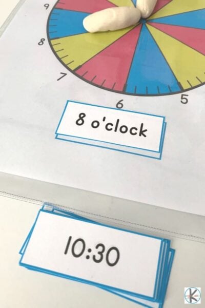 Telling Time Activity with Free Playdough Mats
