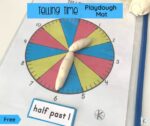 Telling Time Activity with Free Playdough Mats