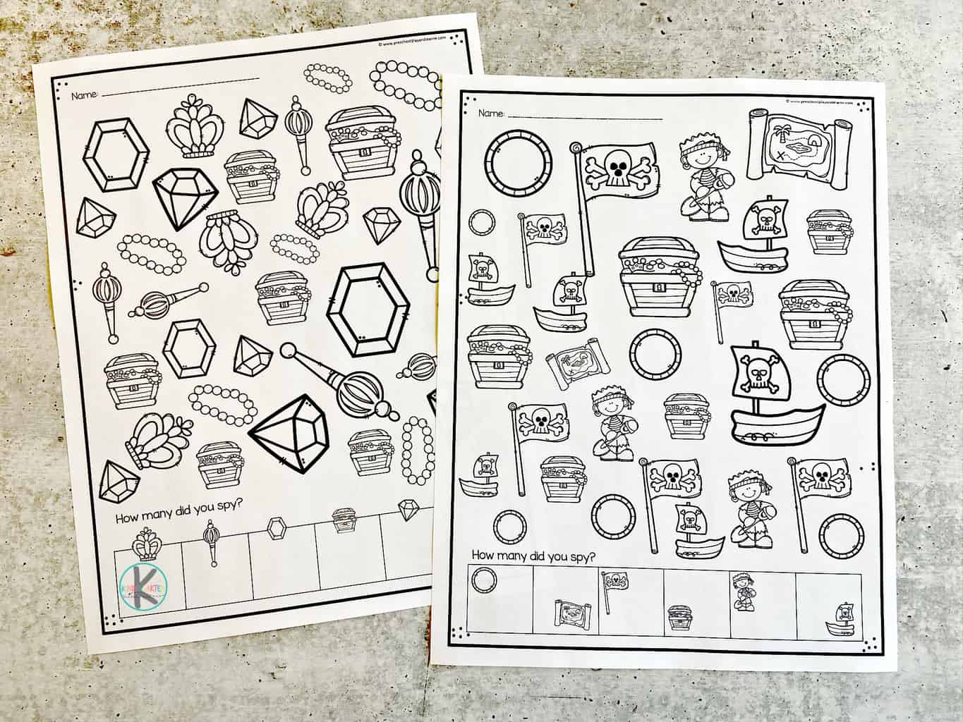 ‍☠️ FREE Printable I Spy Pirate Treasure Hunt Game