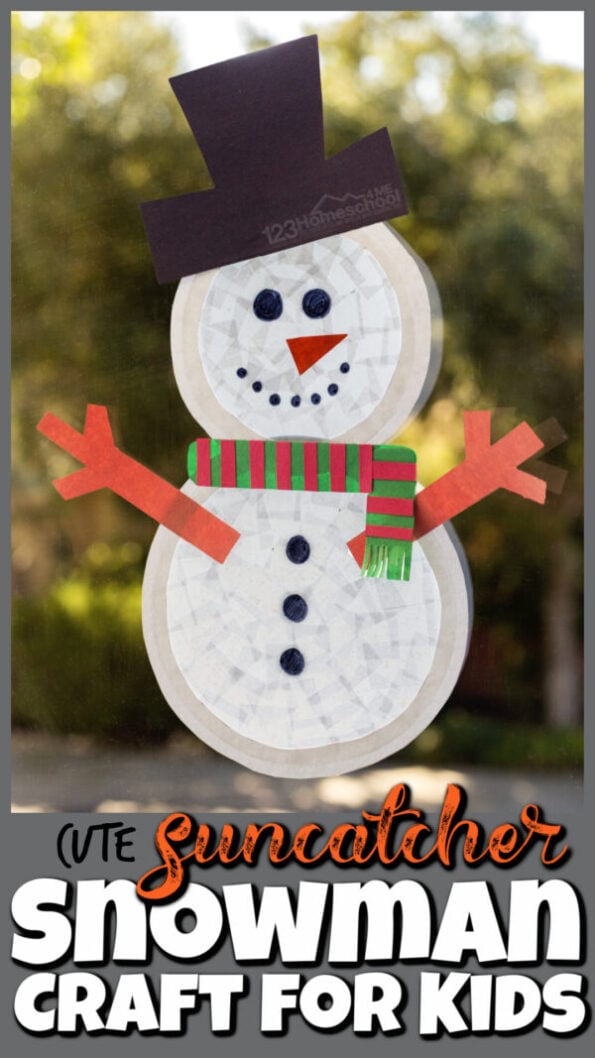 ⛄ FREE Snowman Math Craft Printable for Kindergarten