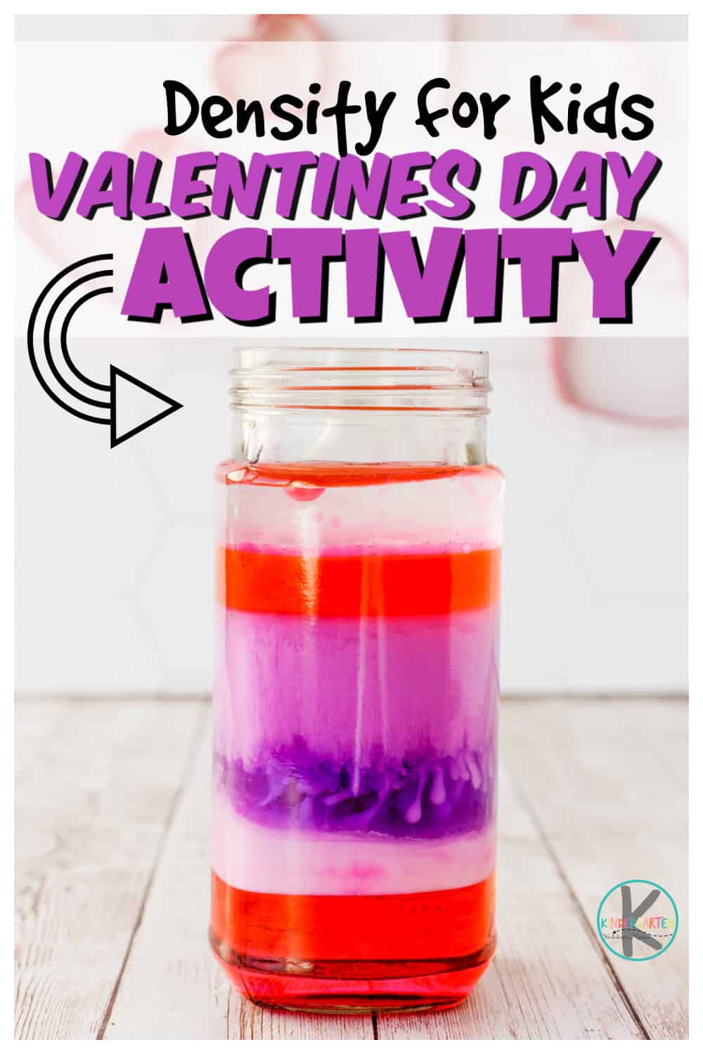 Density for Kids Science Experiment for Valentines Day