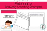 FREE February Writing and Drawing Prompts Printable Pack