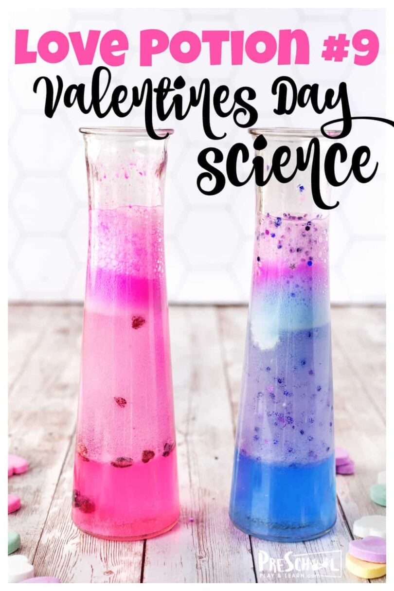 Density for Kids Science Experiment for Valentines Day